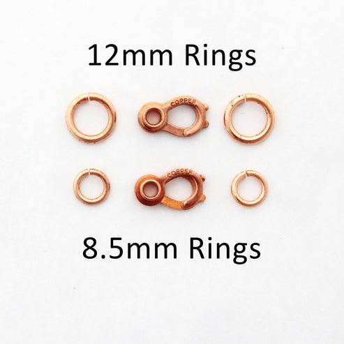 Copper Clasp Repair Kit 16mm Pure Solid Copper Sister Hook Clasp Mediu ...